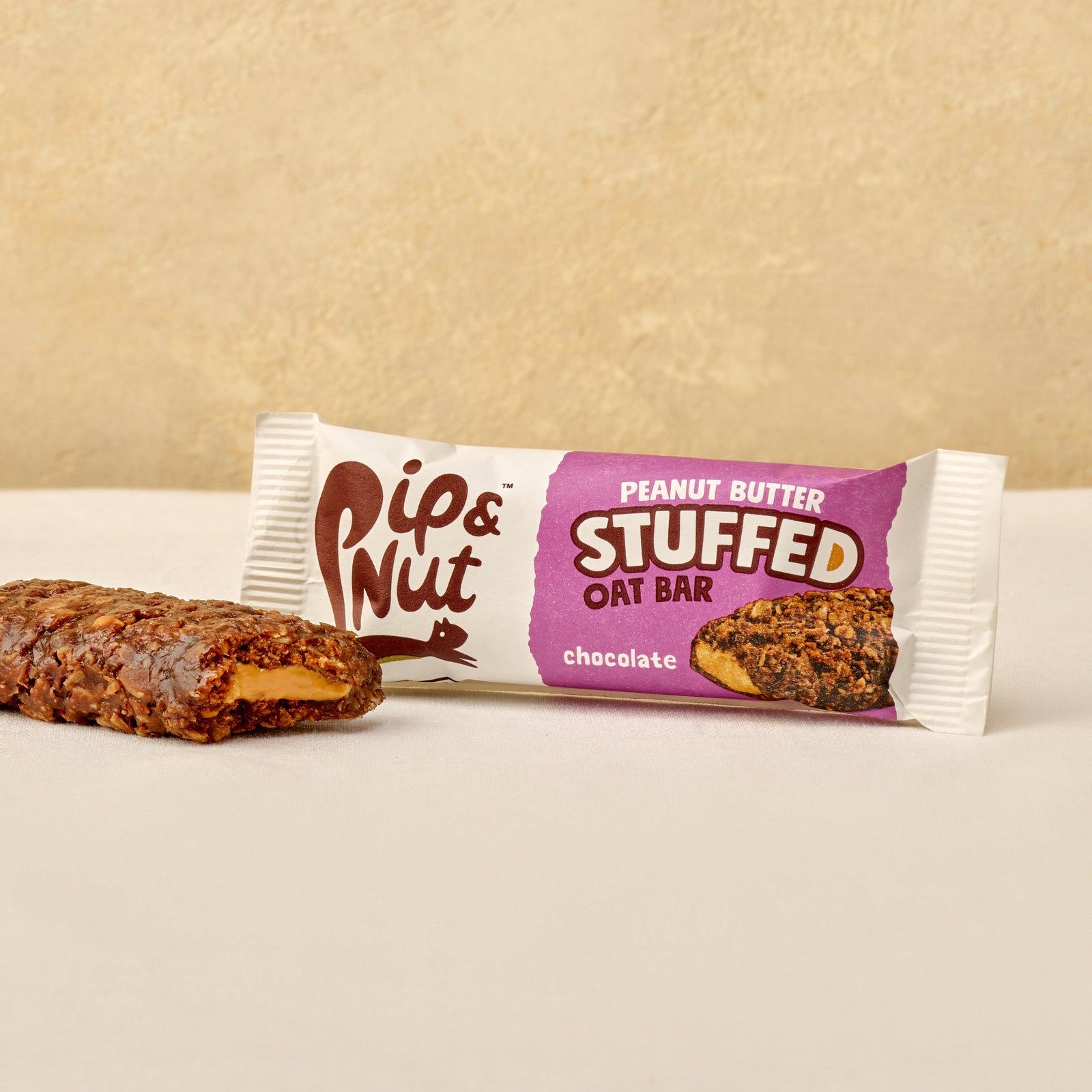 Peanut Butter Stuffed Oat Bars – Pip & Nut