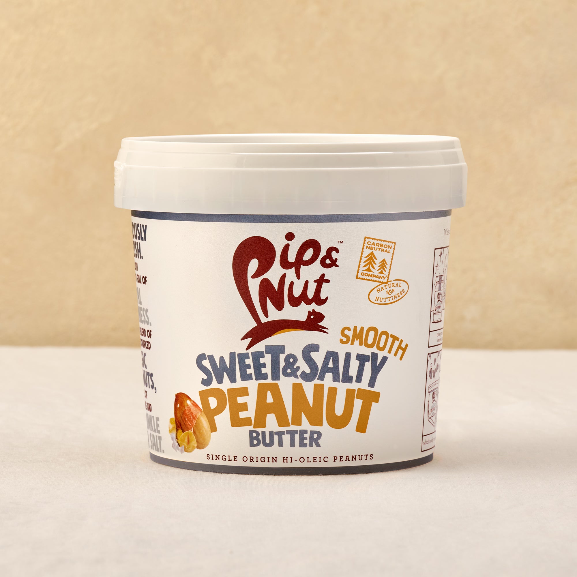 Smooth Peanut Butter 1kg Tubs | Pip & Nut