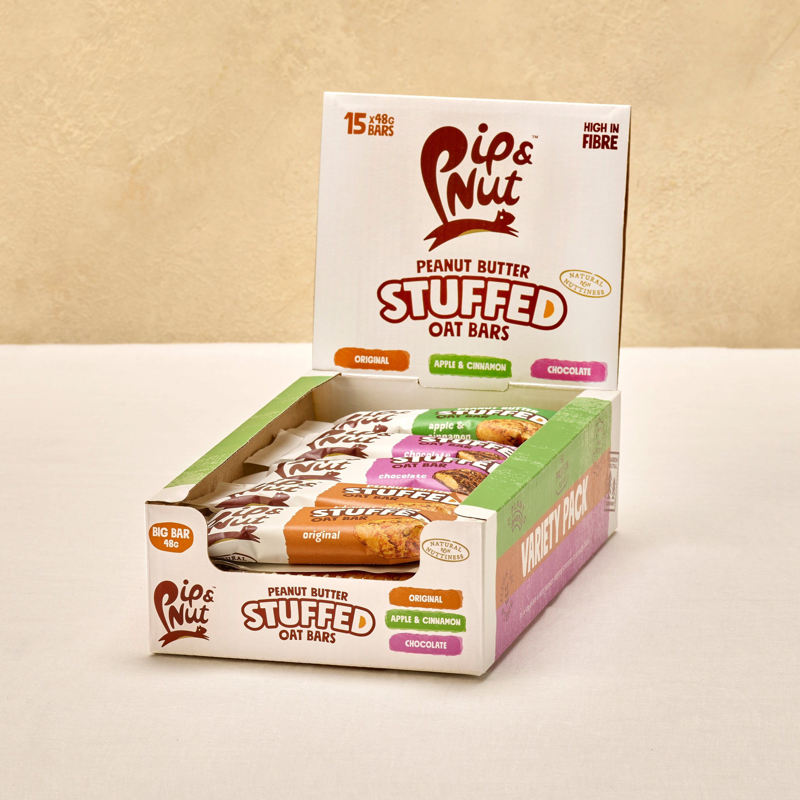 Peanut Butter Stuffed Oat Bars – Pip & Nut