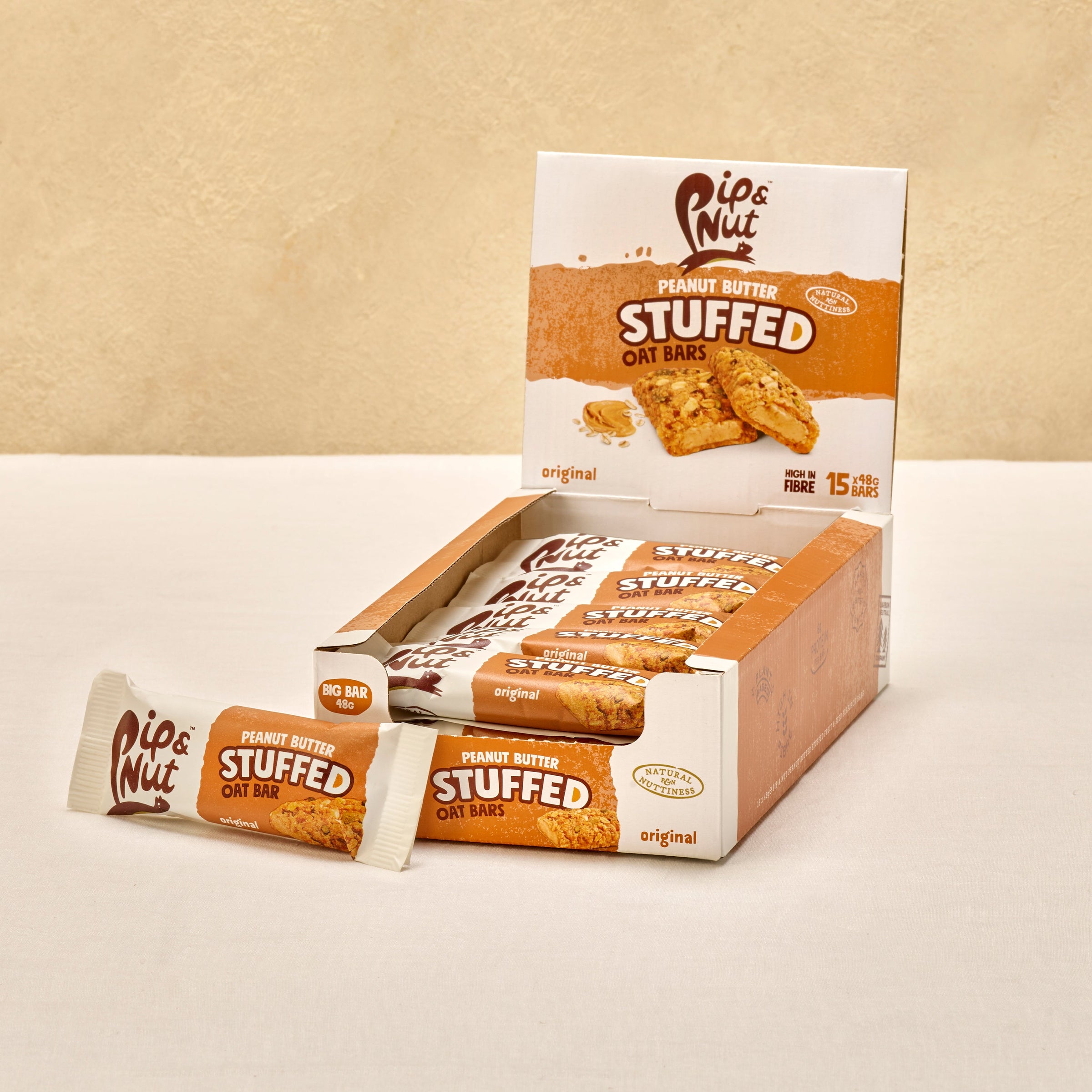 Peanut Butter Stuffed Oat Bars – Pip & Nut